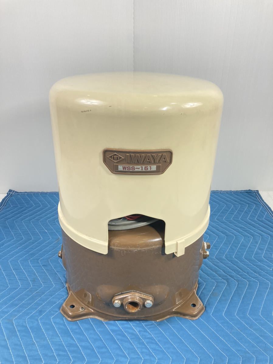 IWAYA 岩谷電機 イワヤポンプ うず流れポンプ WSS-151 浅井戸用ポンプ 60Hz 通電OK 詳細動作未確認のためジャンクの落札情報詳細 - ヤフオク落札価格検索 オークフリー