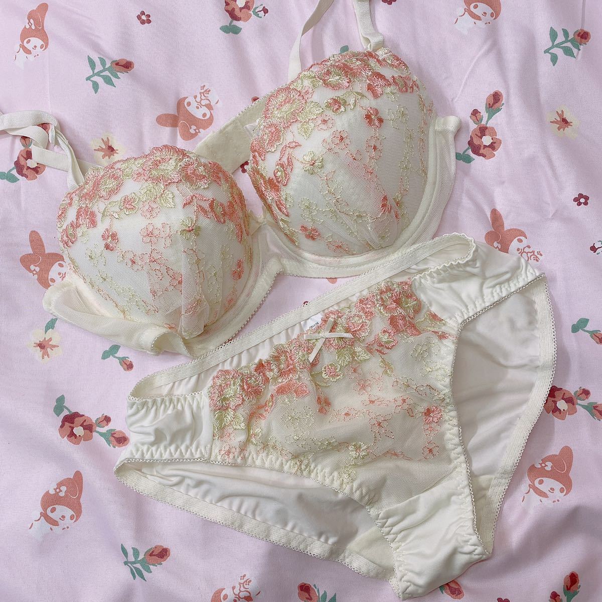 【未使用】すず (21) JD 女子大生 断捨離品 ブラショーツセット C75 下着 花柄 パンティー リボン パンツ ECO の落札情報詳細 - Yahoo!オークション落札価格検索 オークフリー