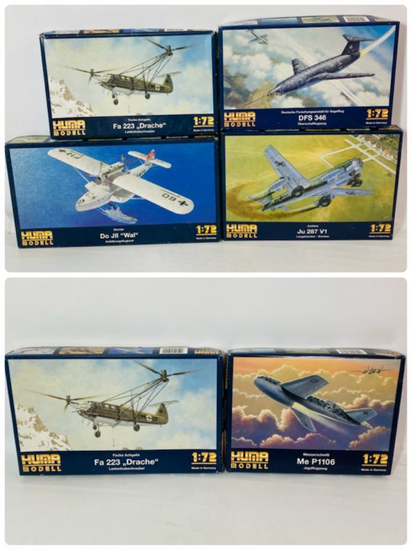 【傷や汚れあり （詳細）】 120@AR95【送120】1円～ 未組立 HUMA MODEL 1/72 Me P1106 Fa 223 ...