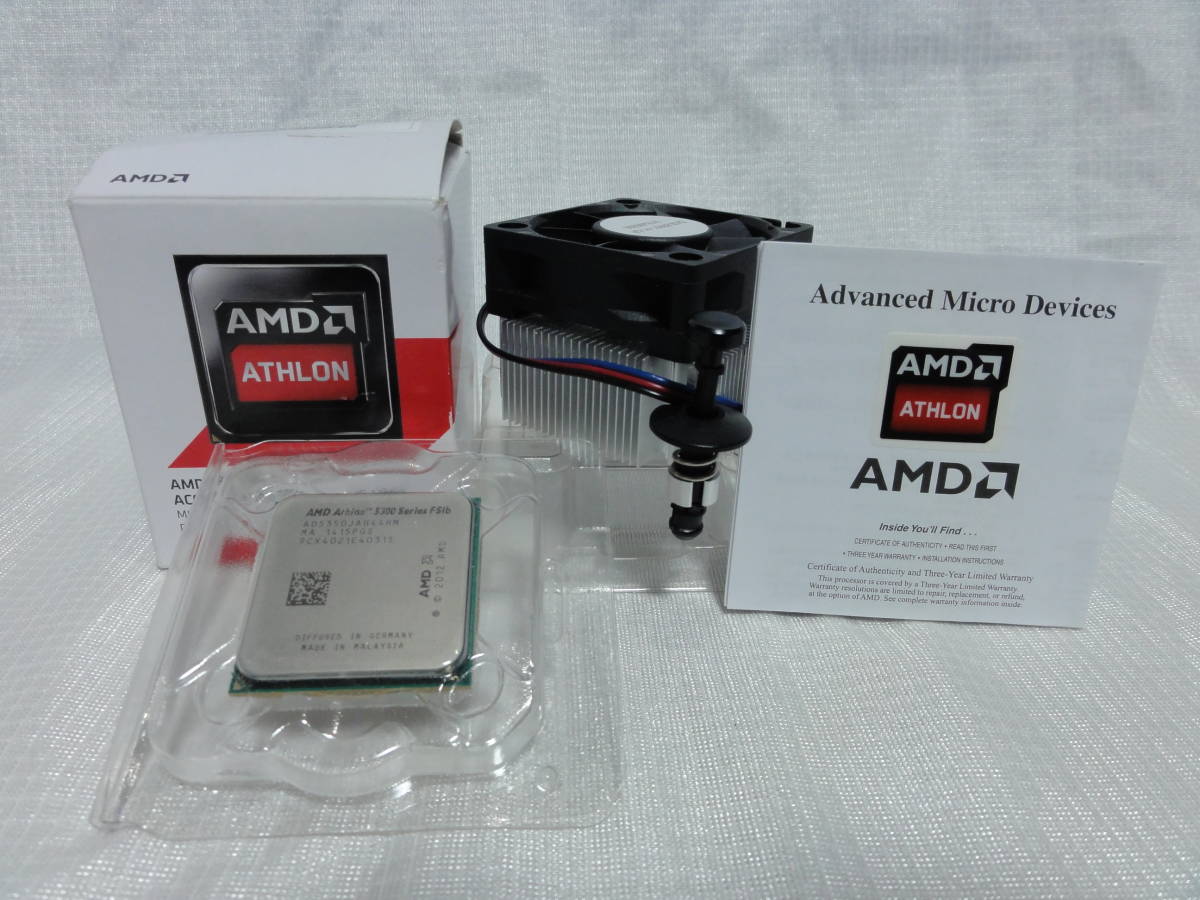 【やや傷や汚れあり】 即決有 AMD Athlon 5350 (AD5350JAH44HM) QuadCore 2.05GHz 25W ソケットAM1 /未チェック ジャンク扱いの落札情報詳細 ...