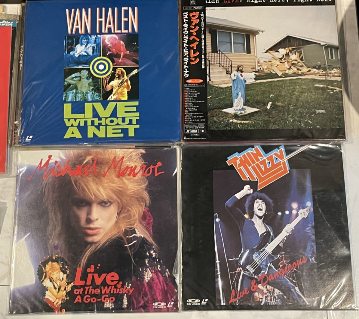 【やや傷や汚れあり】HR/HMレーザーディスク16枚 IRON MAIDEN VAN HALEN RAINBOW DEEP PURPLE ...