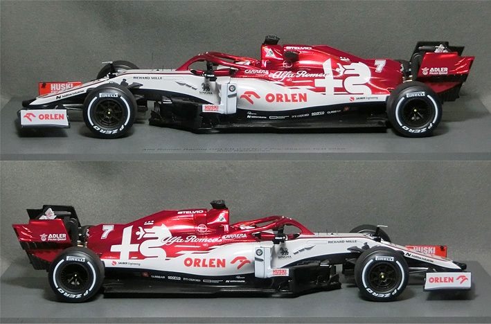 【未使用に近い】1/18スケール アルファロメオ F1 C39（No.7/キミ・ライコネン）2020プレシーズンテスト *品番18S477 ...