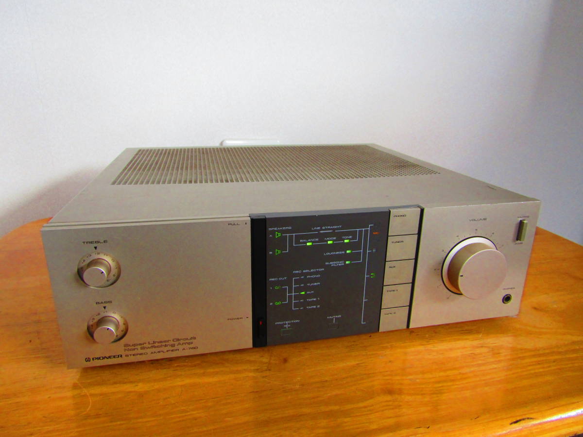 【やや傷や汚れあり】Pioneer★★ A-780 ★★動作良好・スーパーリニアサーキットを採用したプリメインアンプ★★￥1000-の落札情報 ...