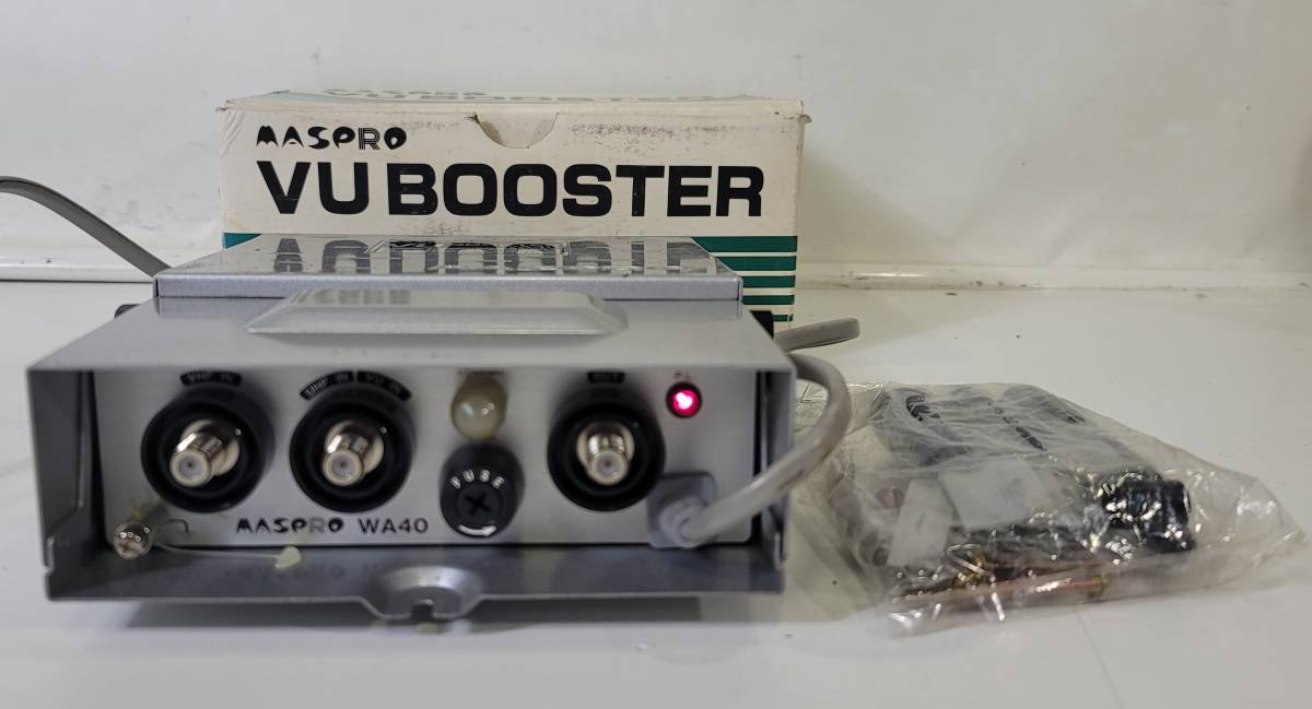 MASPRO VU BOOSTER Model WA36TS 超低雑音 35dB型 未使用品 (管-002) の落札情報詳細| ヤフオク落札価格情報 オークフリー