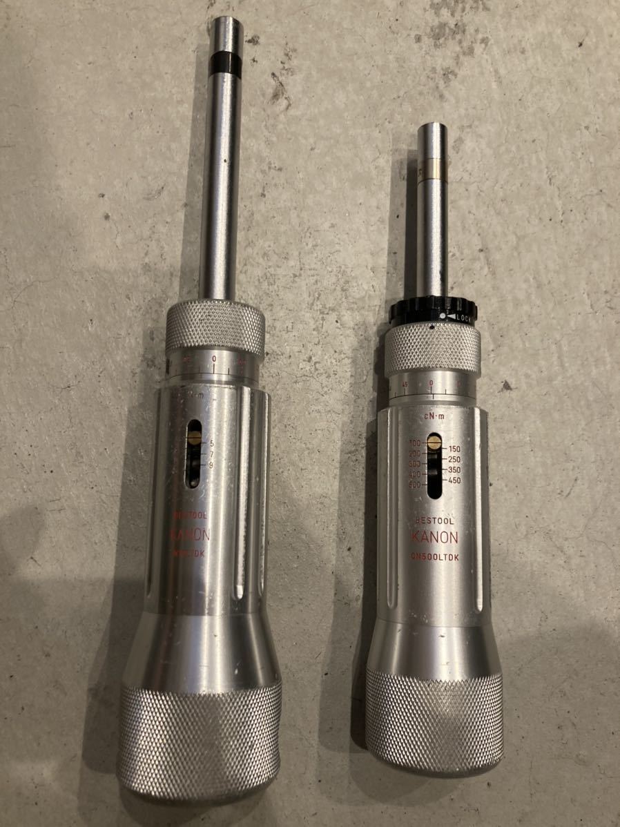 【やや傷や汚れあり】中村製作所 カノン 空転式トルクドライバー N10LTDK CN500LTDK 2本セット KANONの落札情報詳細 ...