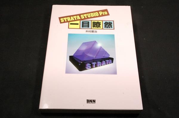 【やや傷や汚れあり】絶版 木村菱治【STRATA STUDIO Pro 一目瞭然】BNN-1996年2刷 3Dグラフィックス/フルカラー解説 ...