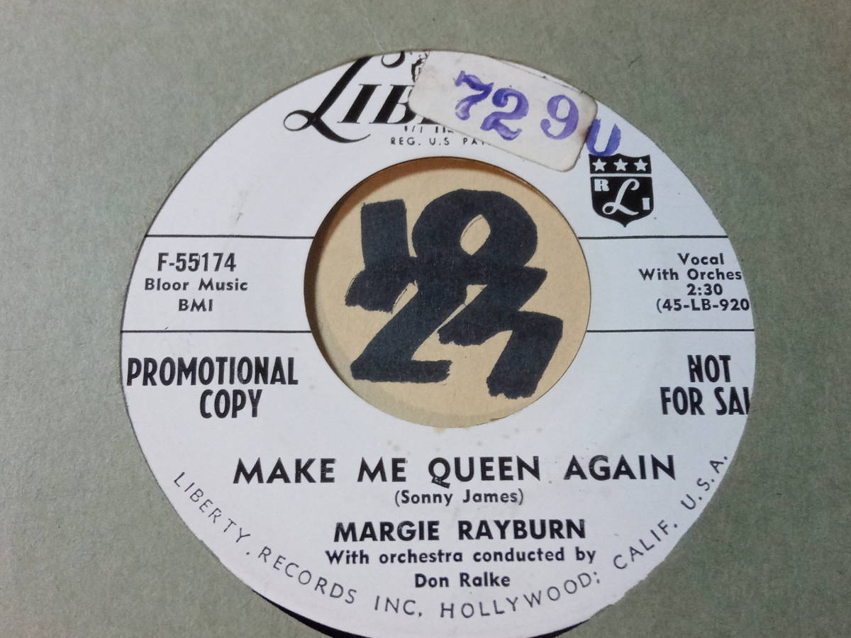 【未使用に近い】試聴 新品同様 ガール・ポップ。MARGIE RAYBURN MAKE ME QUEEN AGAIN / WAIT の落札情報 ...
