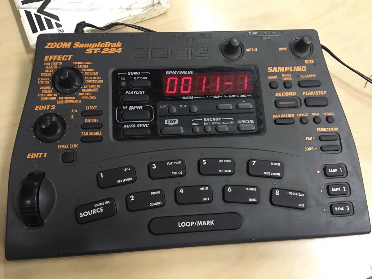 【傷や汚れあり】ZOOM SampleTrak ST-224 ズーム サンプラー サンプリングマシン 現状品 の落札情報詳細| ヤフオク落札 ...