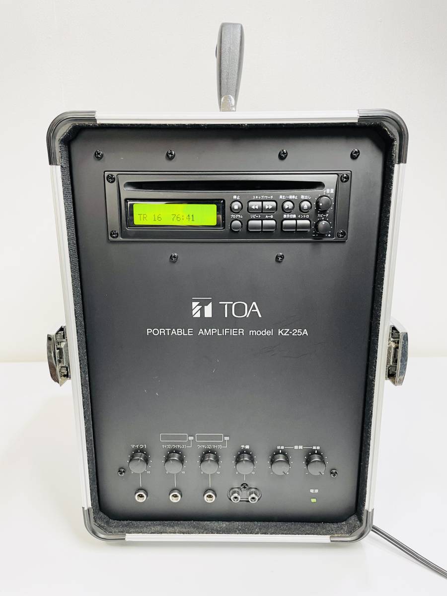 【傷や汚れあり】TOA KZ-25A ポータブル PAアンプ 移動用 ワイヤレス マイクアンプ 現状中古品の落札情報詳細 - ヤフオク落札価格情報 オークフリー