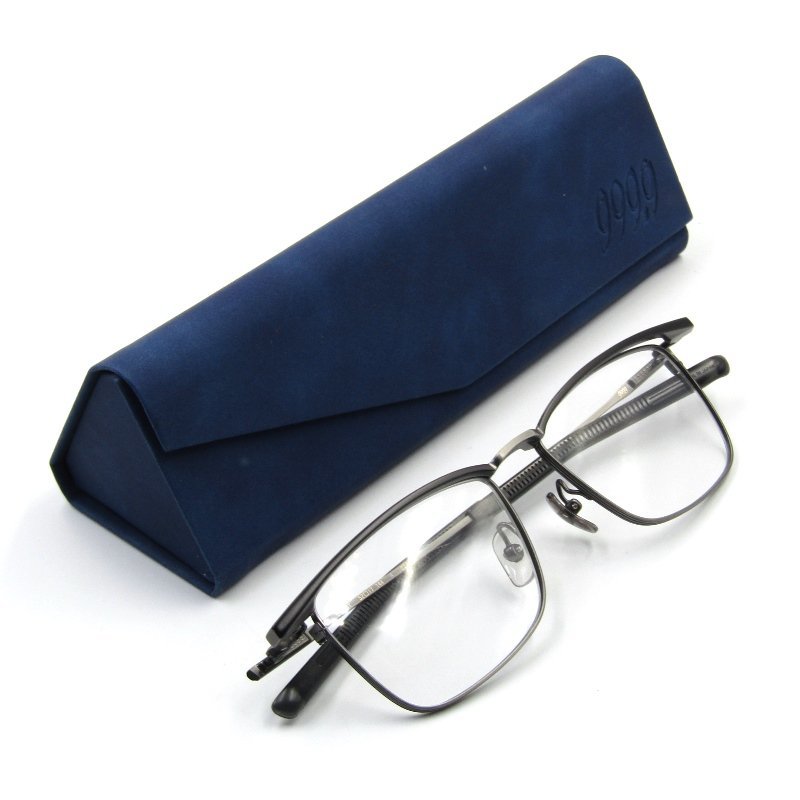 【未使用】未使用 999.9 フォーナインズ メガネフレーム S-156T 21-22 メタルブロウ スクエア 4/アンティークシルバーマット BKM 50013655の落札情報詳細 ...