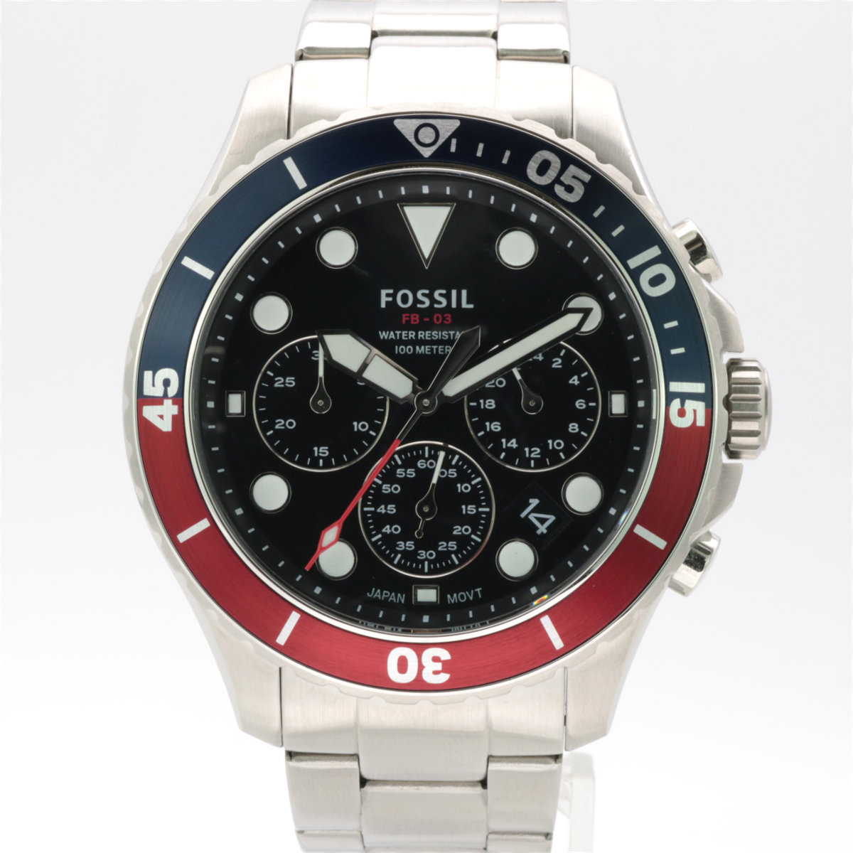 【目立った傷や汚れなし】1654 / FOSSIL / フォッシル 腕時計 FB-03 FS5767 クロノグラフ クォーツ デイト 耐水圧 ...