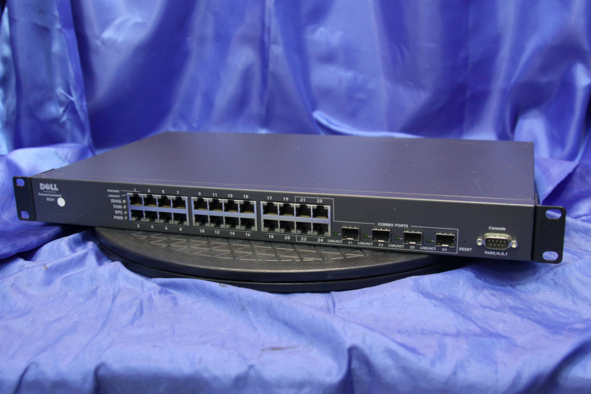 【傷や汚れあり】＊DELL L2ギガビットスイッチ 24ポート PowerConnect 5424＊中古品 の落札情報詳細| ヤフオク落札価格 ...