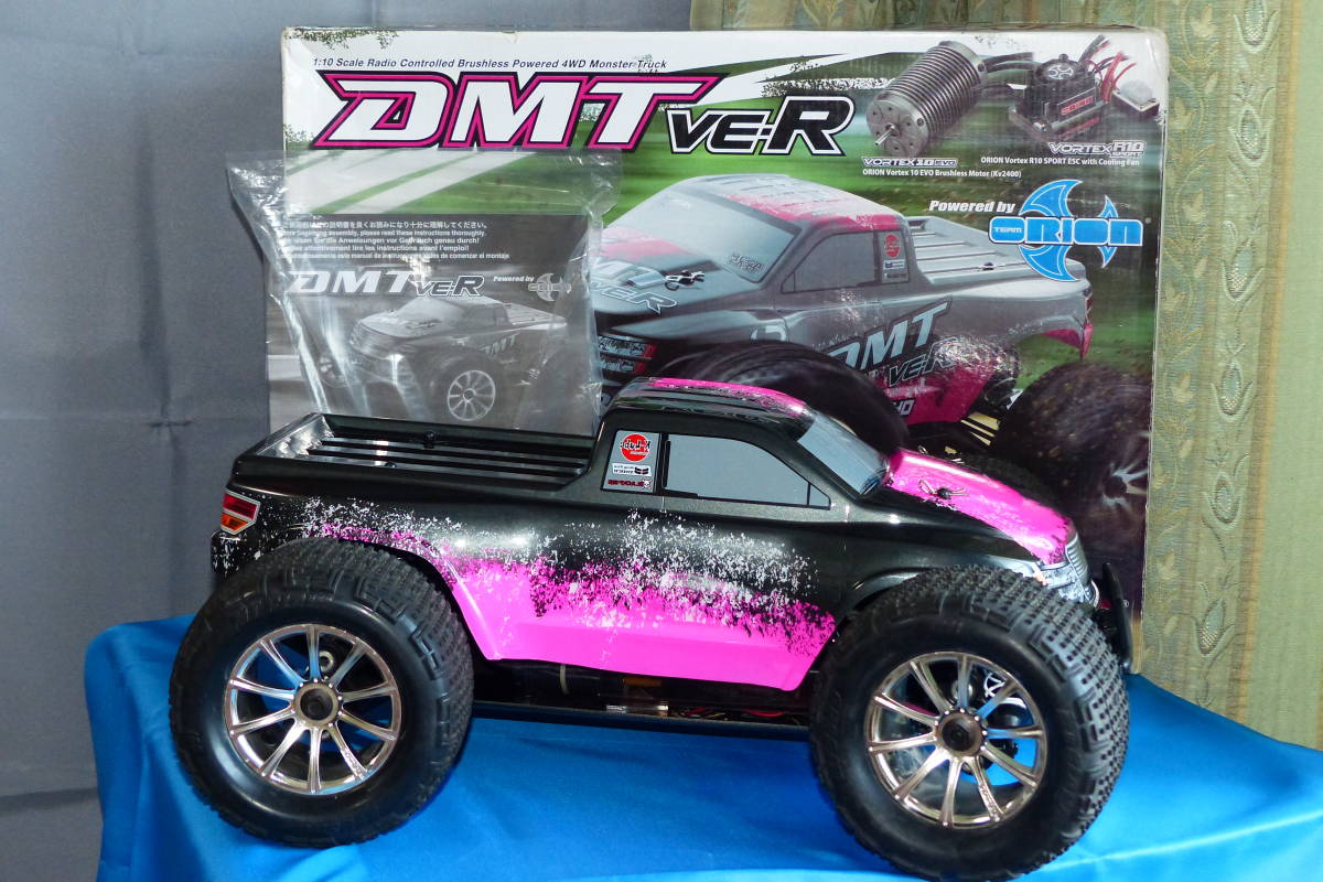 【目立った傷や汚れなし】【走行20分程度・保管品】京商 [KYOSHO] DMT VE-R 4WDモモンスタートラック 1/10 SYNCRO ...