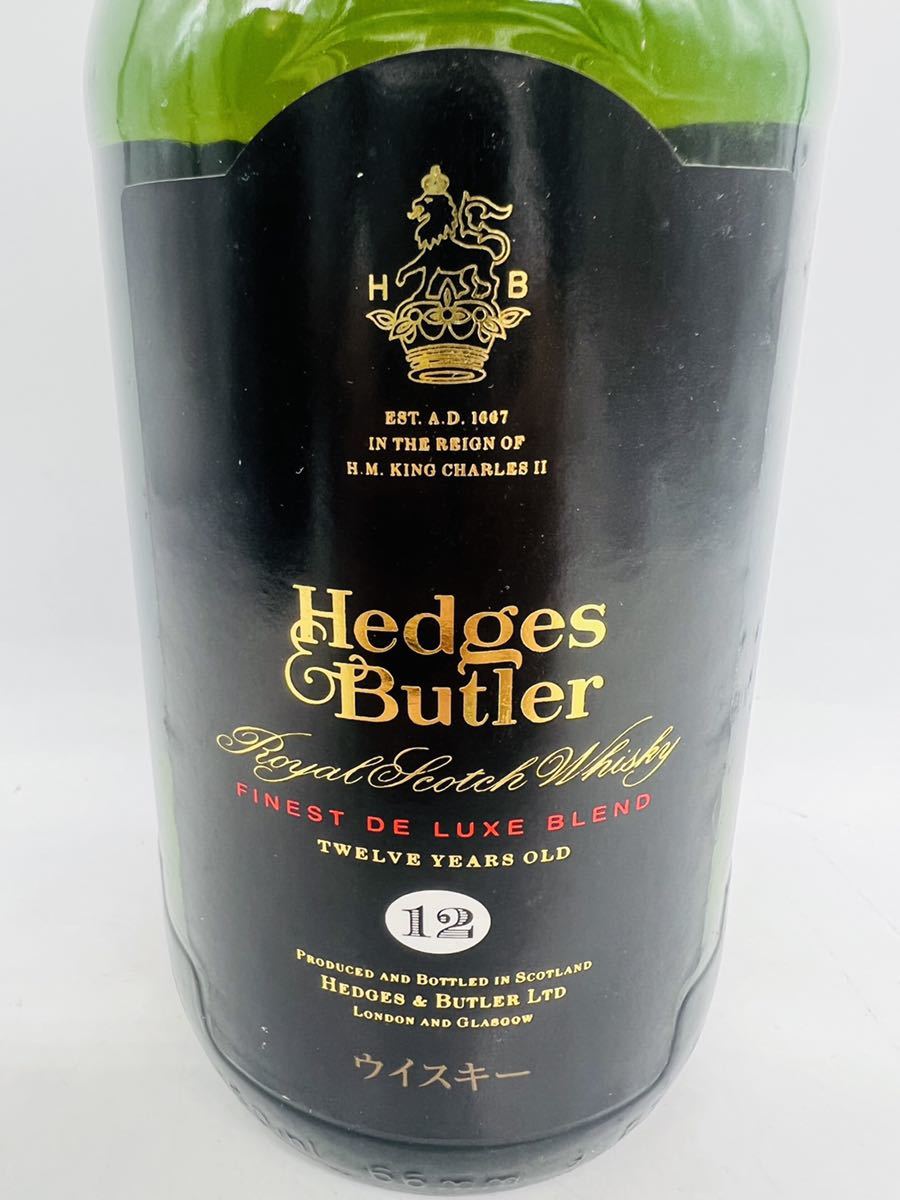 【目立った傷や汚れなし】Hedges Butler ヘッジス&バトラー 12年 ロイヤル スコッチウイスキー 43％ 750ml WH3515 ...