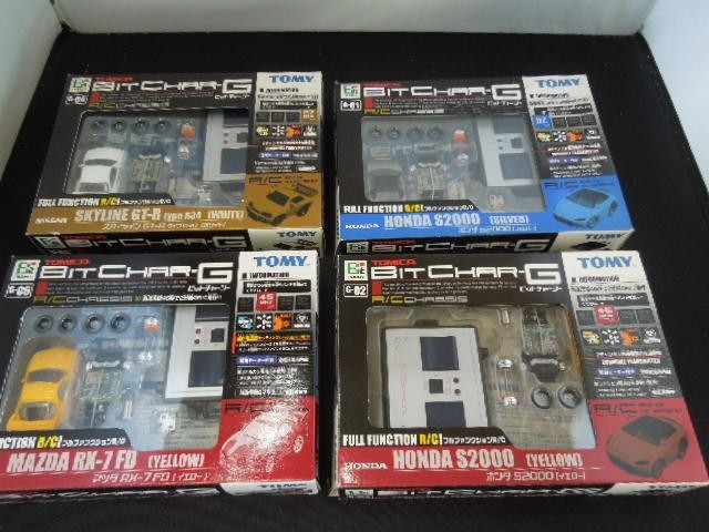【やや傷や汚れあり】T【き-00】【80サイズ】TOMICA トミカ/BIT CHAR-G ビットチャージー 4点セット/S2000 GT-R ...