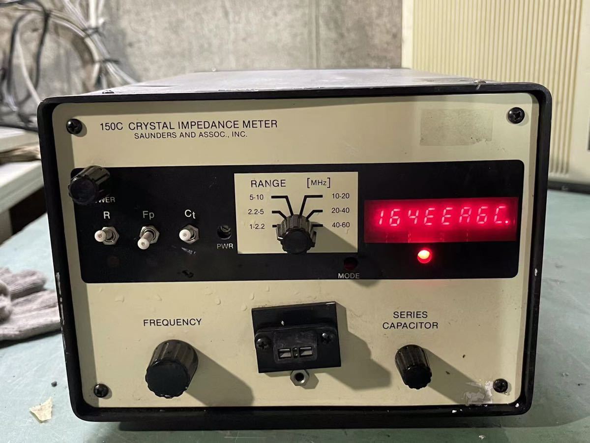 【傷や汚れあり】D254 SAUNDERS AND ASSOC 150C CRYSTAL IMPEDANCE METER クリスタル ...