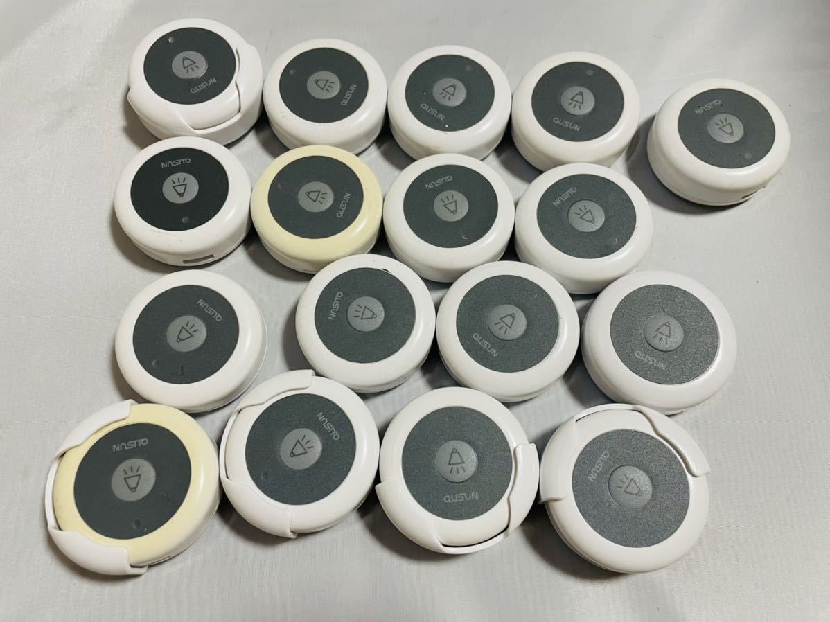 【傷や汚れあり】【動作確認済】チャイムまとめて17個＋親機 QUSUN Q031Gワイヤレスチャイム ワイヤレス コードレスチャイム 呼び出し ...