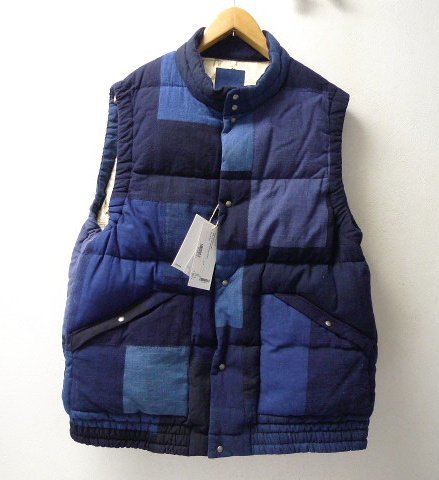 【未使用】 visvim ビズビム 22ss 5 新品タグ付き INSULATOR DOWN VEST KOFU INDIGO PATTERN ダウン ベスト ICT Kerchief の落札 ...