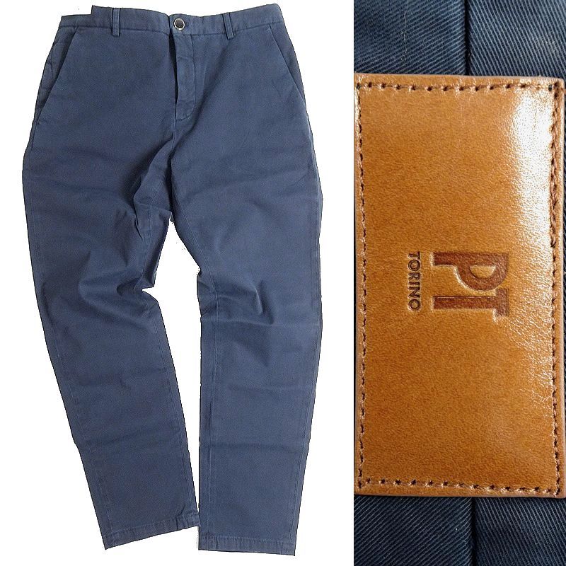 【未使用】 PT TORINO DENIM PT05 ピーティー トリノ 定価3.7万 コットンサテンチノ ストレッチ パンツ スラックス NK07 0377 34 047 bus7972cの ...