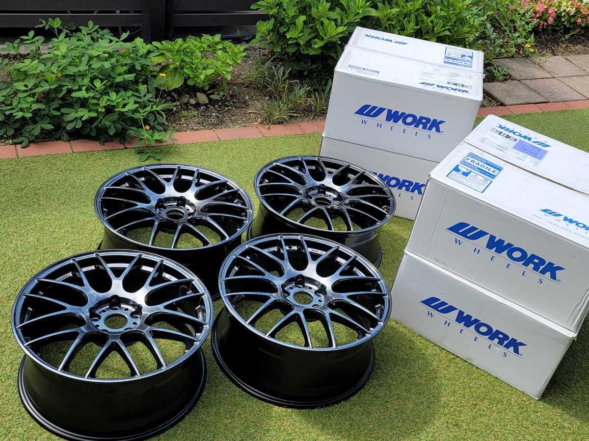 【未使用】【未使用コーティング済み】ワーク エモーション M8R WORK EMOTION M8R 19inch 8.5J INSET 45 ...