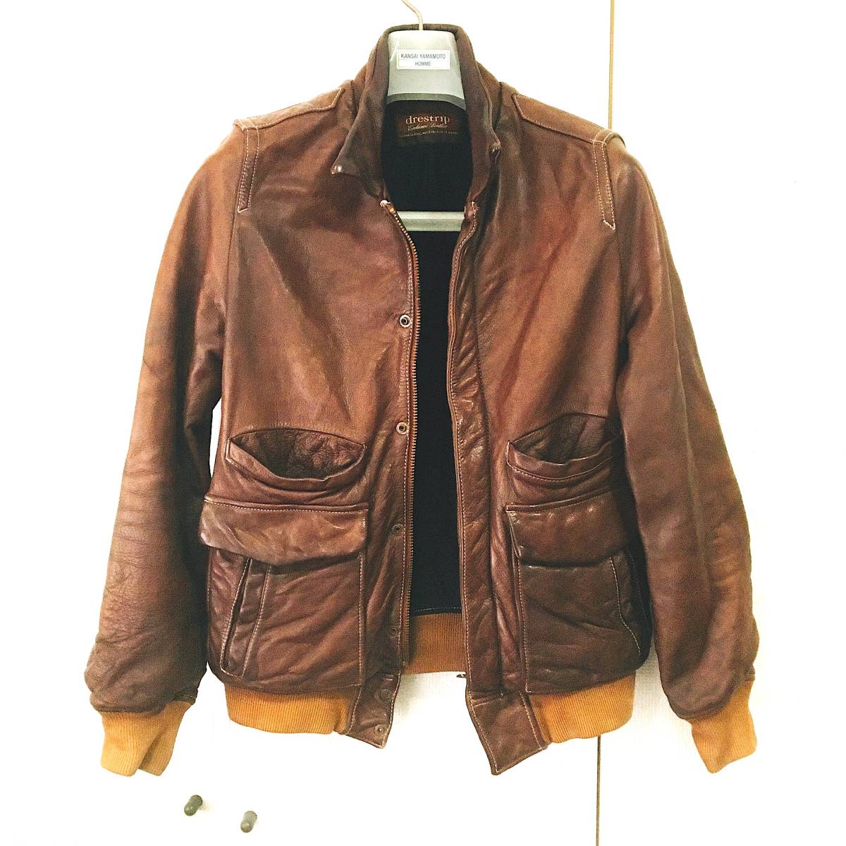 15万drestrip×IZREEL日本製牛革レザーMA-1スタジャン本革レザースタジャンriri製ZIPイズリール×ドレストリップレザージャケットブルゾン の落札情報詳細| ヤフオク落札価格 ...