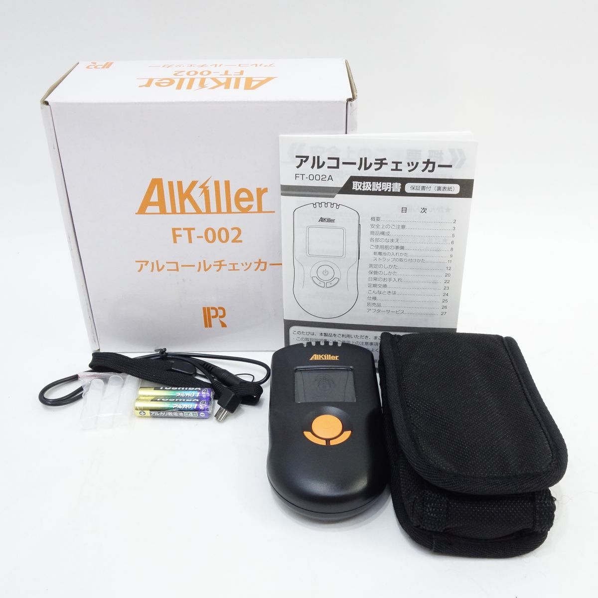 【目立った傷や汚れなし】106 パイ・アール Alkiller/アルキラー FT-002 アルコールチェッカー ※中古美品の落札情報詳細 ...