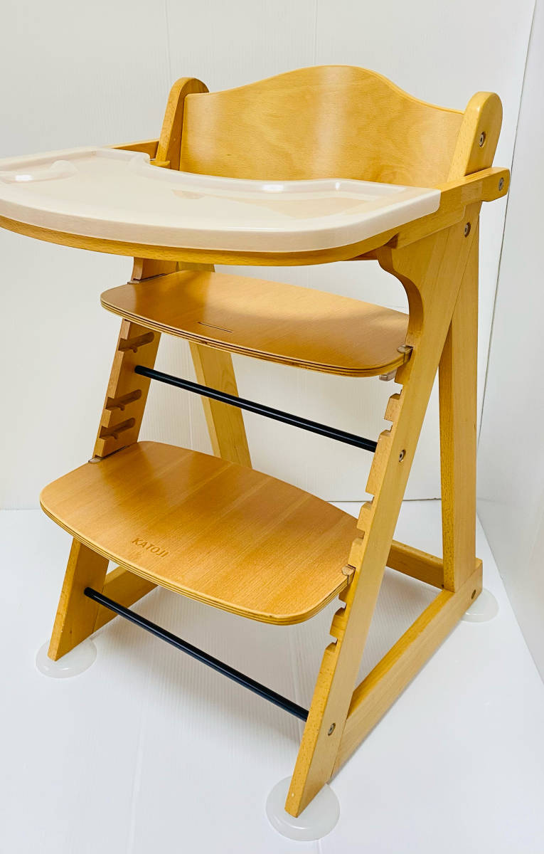 【目立った傷や汚れなし】【美品】KATOJI カトージ プレミアム 木製 ハイチェア ベビーチェアの落札情報詳細 - ヤフオク落札価格検索 ...