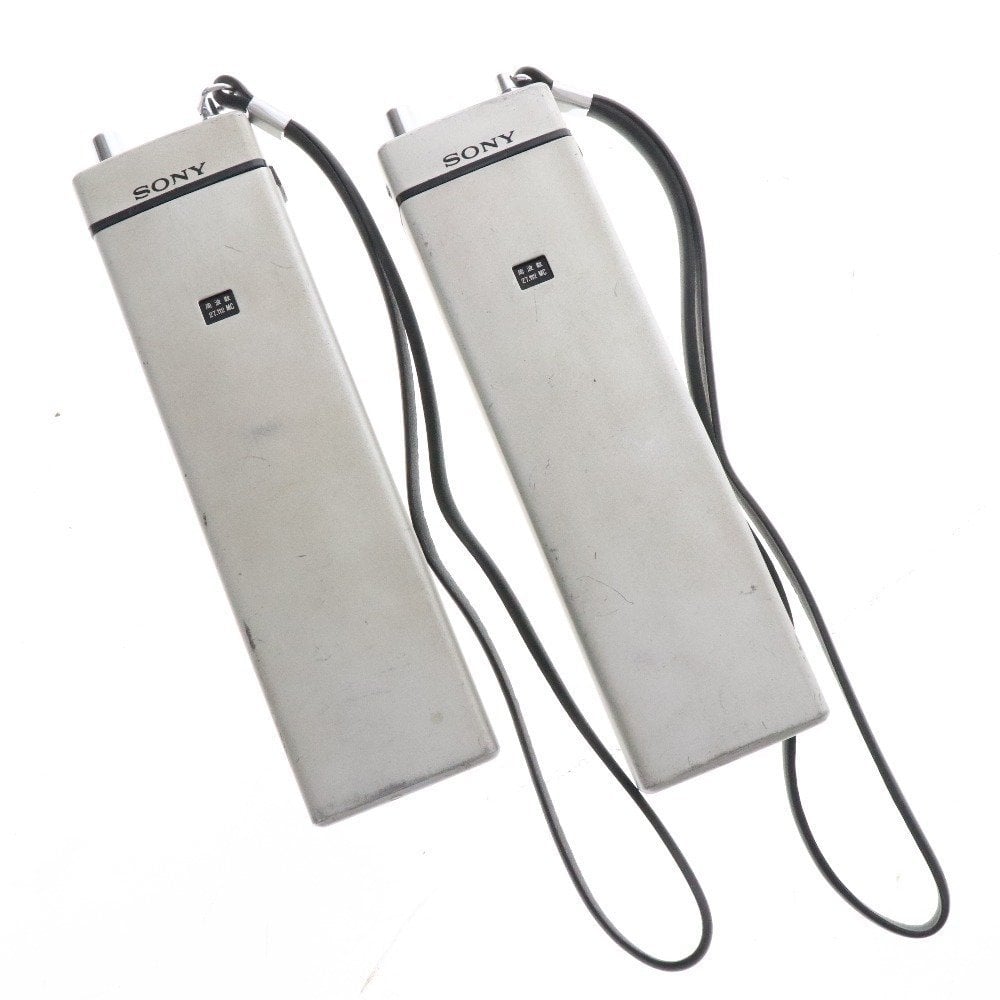 【やや傷や汚れあり】SONY ソニー トランシーバー ICB-160 ハンディー CSINY 27.040/27.144-0.1 A3-1-9 アマチュア無線 2本セット まとめ売り ジャンク ...