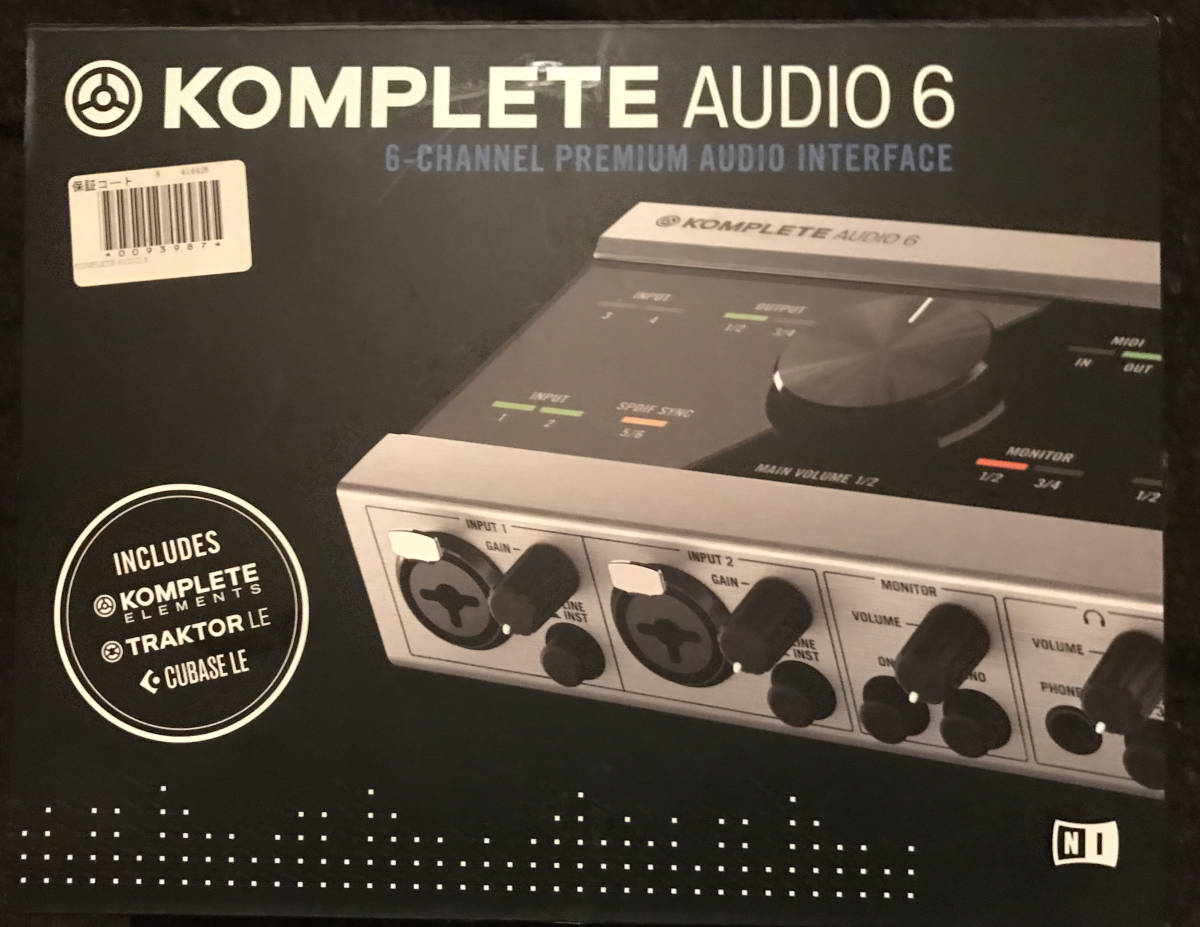 【目立った傷や汚れなし】[Native Instruments] KOMPLETE AUDIO 6 [オーディオ インターフェイス] [完動品]の落札情報詳細 - ヤフオク落札価格検索 オークフリー