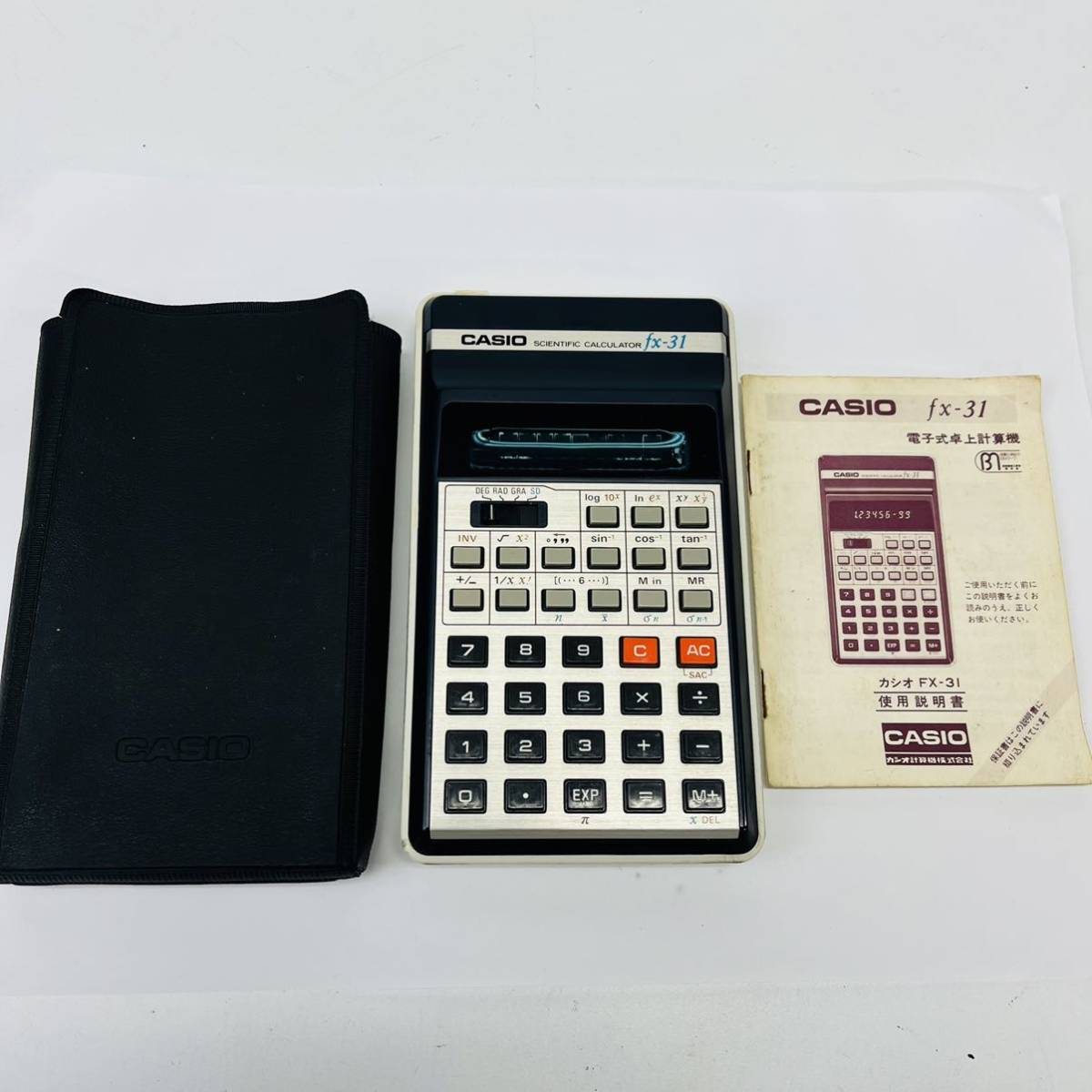 【傷や汚れあり】☆送料210円・1円〜☆ CASIO カシオ 電子式卓上計算機 関数電卓 fx-31 計算機 昭和レトロ 当時物の落札情報詳細 ...