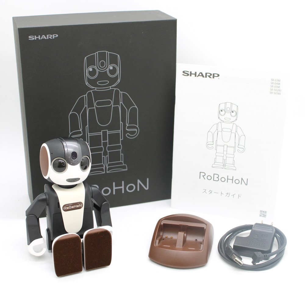 【目立った傷や汚れなし】SHARP シャープ ロボホン SR-03M-T モバイル型ロボット 卓上充電台 RoBoHon 45Z22731の落札情報詳細 - ヤフオク落札価格検索 オークフリー