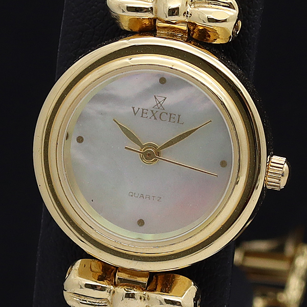 【傷や汚れあり】1円 稼働 良品【VEXCEL/ヴェクセル】シェル文字盤 ブレスウォッチ QZ レディース腕時計 A0286096の落札情報 ...
