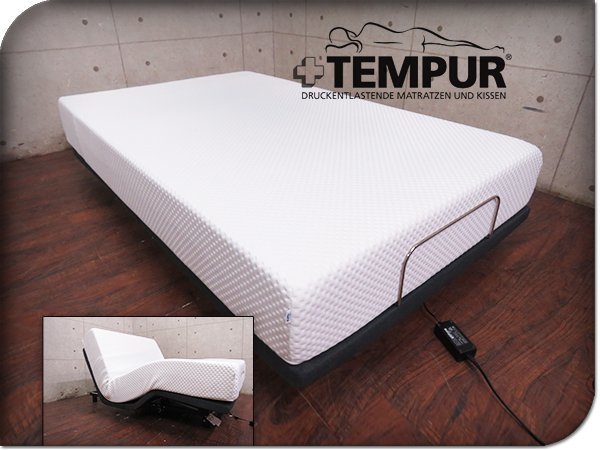 【目立った傷や汚れなし】 展示品 TEMPUR/テンピュール 最高級 ZERO-G・フォールダブル 低反発 2モーター 電動セミダブルベッド 54万 smm3574mの落札情報詳細 ...