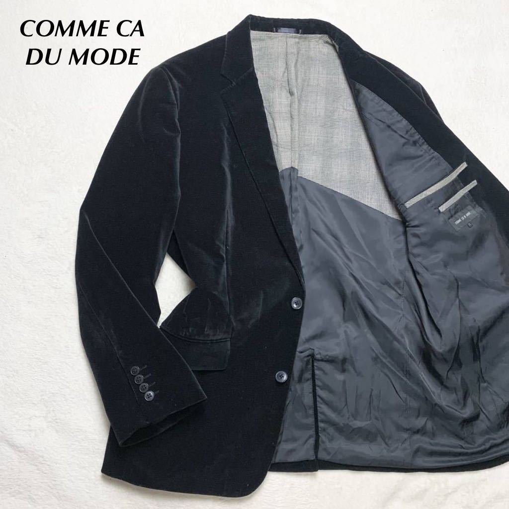 【目立った傷や汚れなし】コムサデモード 【極上のベロア】 COMME CA DU MODE テーラードジャケット ブレザー ベロア パイル コットン ブラック 黒 2L メンズの落札情報詳細 ...