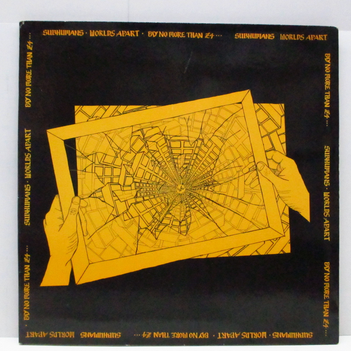 【やや傷や汚れあり】SUBHUMANS-World Apart (UK '84 Reissue LP/￡4 France Made CVR ...
