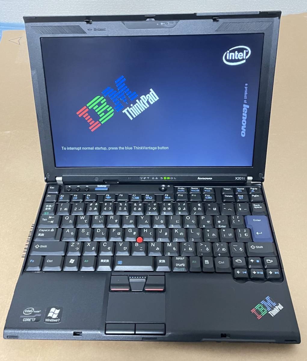 【やや傷や汚れあり】lenovo(IBM) ThinkPad X201i改 Core i7-620LM / メモリ8GB / SSD ...