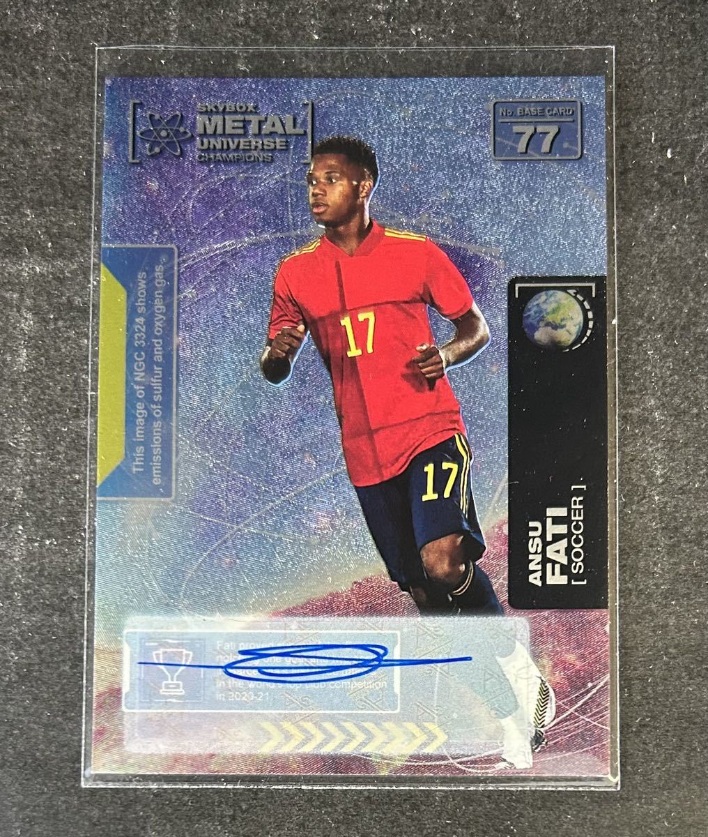 【未使用に近い】2021 UD Skybox Metal Universe Champions Ansu Fati Auto FC Barcelona Soccerの落札情報詳細 - ヤフオク ...
