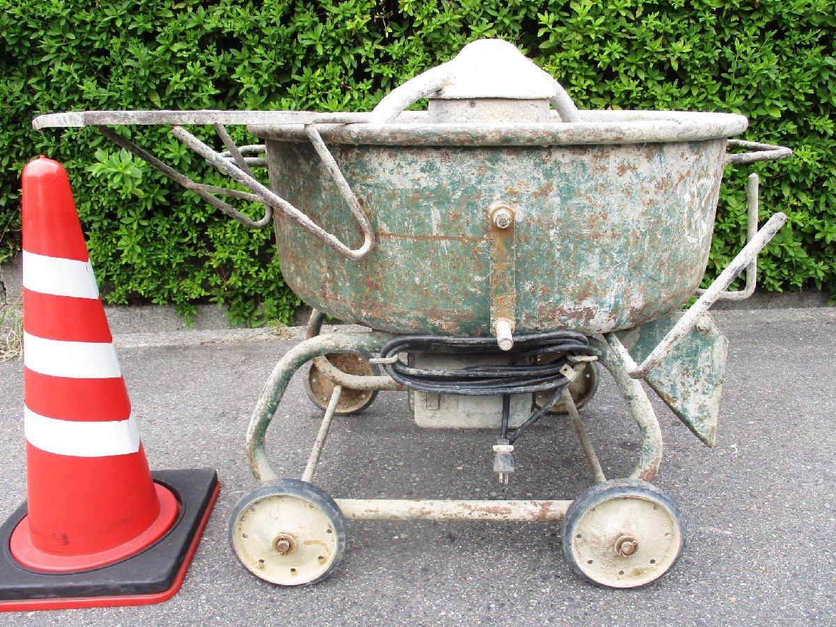 【傷や汚れあり】フ仲e877 日工 電動モルタルミキサー『TMU-3.5』練上げ容量3.5切/97L 内寸：直径80cm×深さ30cm【左官・セメント・基礎工事】 の落札情報詳細| ヤフオク ...