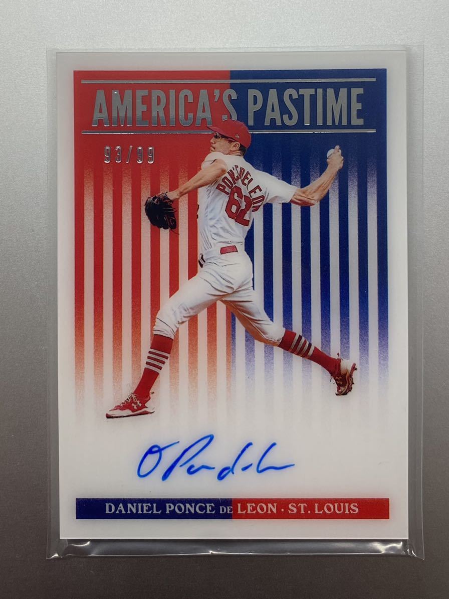 【目立った傷や汚れなし】99枚限定！ Daniel Ponce De Leon 2019 panini CHRONICLES American ...