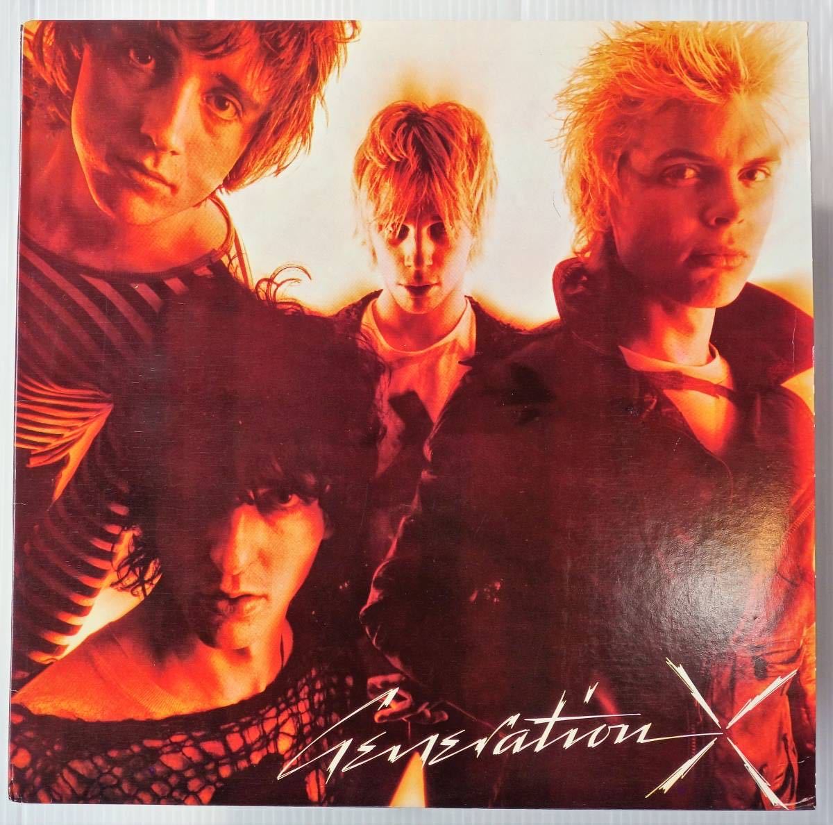 【やや傷や汚れあり】PUNK US盤 美盤 LP GENERATION X-Generation X Billy Idol カンパニースリーヴ ...