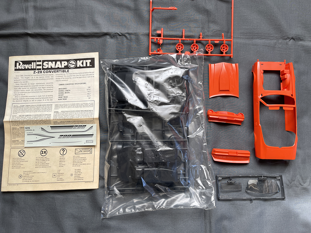 【やや傷や汚れあり】 Revell SNAP KIT 1/25 Z-28 camaro CONVERTIBLEの落札情報詳細 - ヤフオク落札 ...