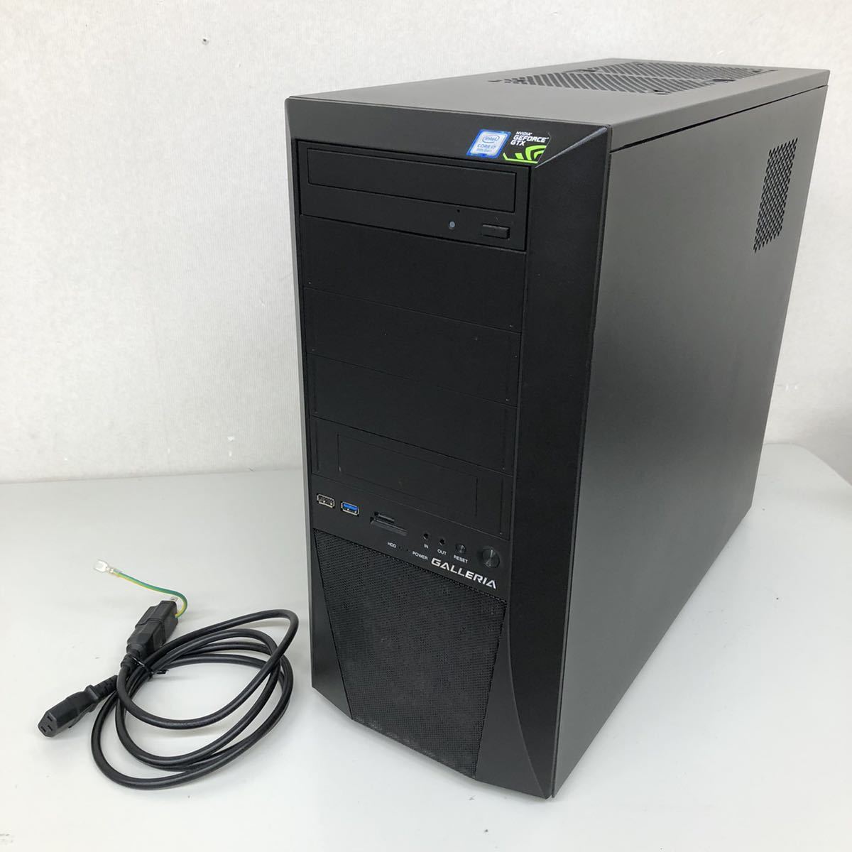 【やや傷や汚れあり】Thirdwave GALLERIA ZZ デスクトップ PC i7 8700K 3.7GHz 64 GB SSD 525GB HDD 3TB GTX 1080 Ti ...
