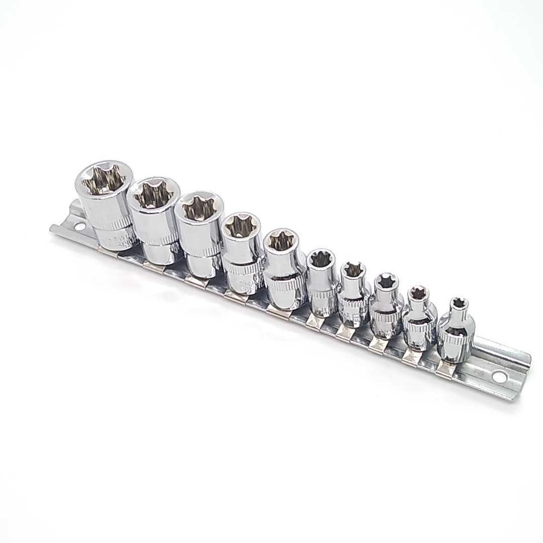 【未使用】送料無料 E型トルクスソケット 10個セット 星型 花型 ソケットレンチ E4 E5 E6 E7 E8 E10 E12 E14 E16 E18 C76の落札情報詳細 - ヤフオク落札 ...