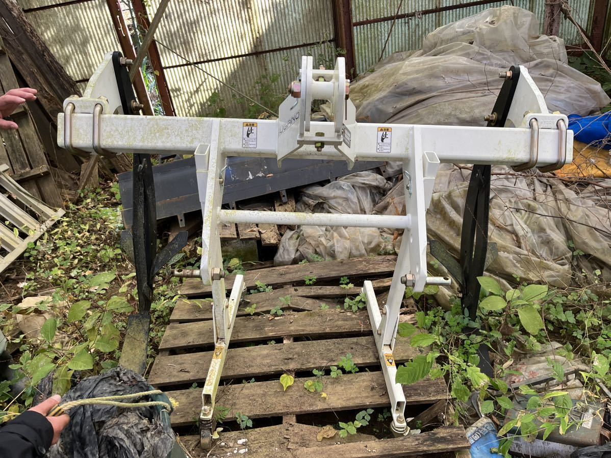 【目立った傷や汚れなし】鹿児島 スガノ プラソイラ J453ae トラクター 取付 サブソイラ 土壌改良 3点リンク スキ Sヒッチ対応 3連