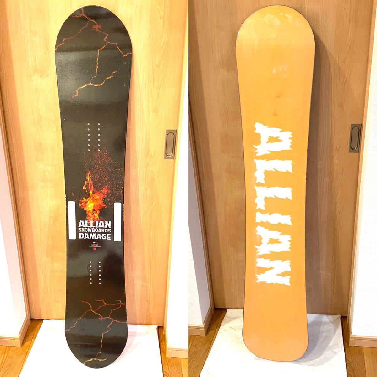 【目立った傷や汚れなし】21モデル ALLIAN DAMAGE アライアン ダメージ 150cm スノーボード グラトリ最強 カービング リバースターンの落札情報詳細 - ヤフオク落札価格情報 ...