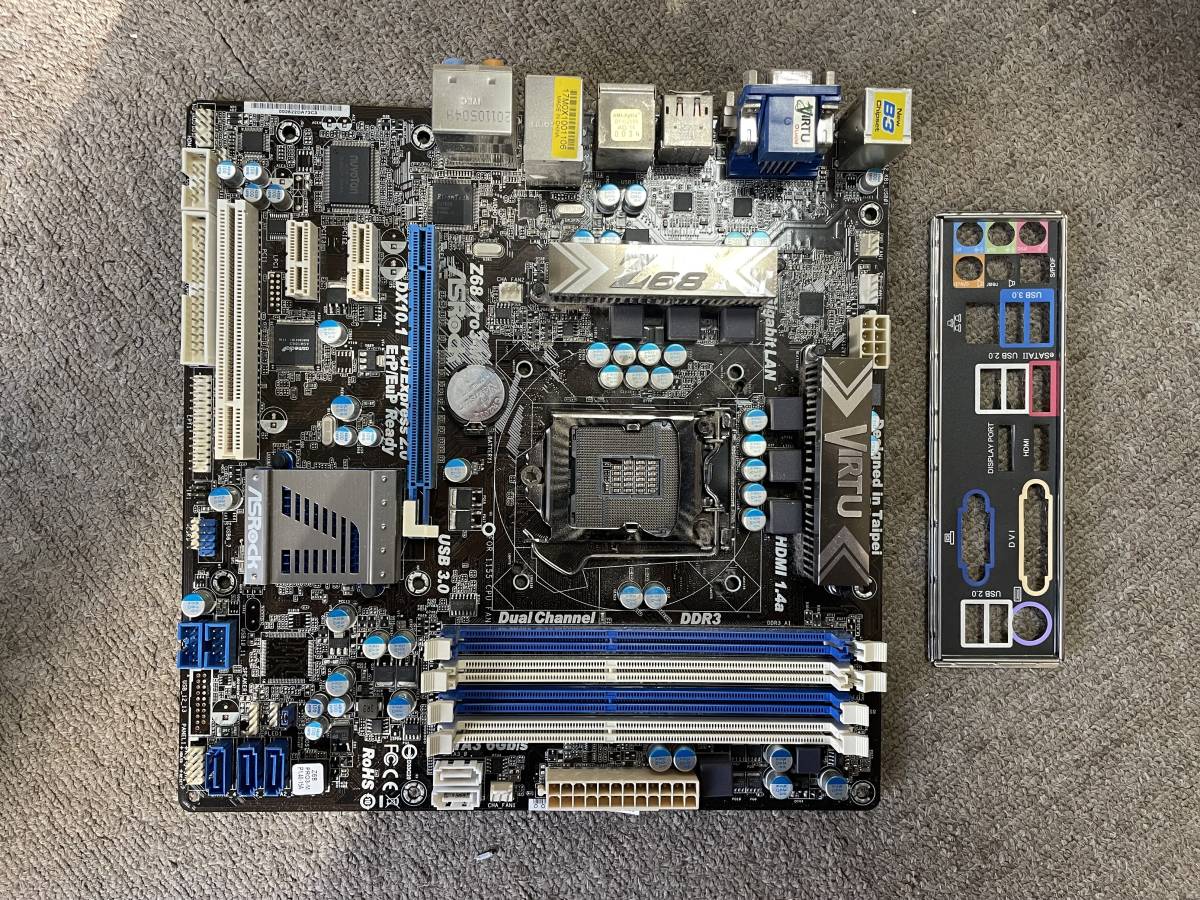 【傷や汚れあり】★中古品 BIOS確認 ASRock製 MicroATXマザーボード Z68 Pro3-M LGA1155★の落札情報詳細 - ヤフオク落札価格検索 オークフリー
