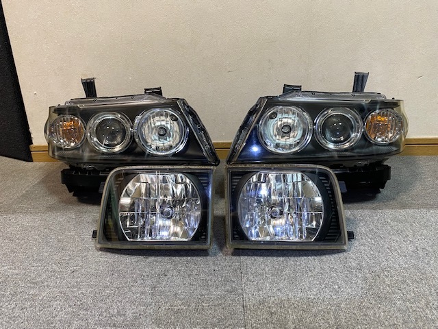 【傷や汚れあり】JE1 JE2 ゼスト スパーク 磨き済み HID ディスチャージ ヘッドライト 左右 フォグランプ左右セット KOITO ...