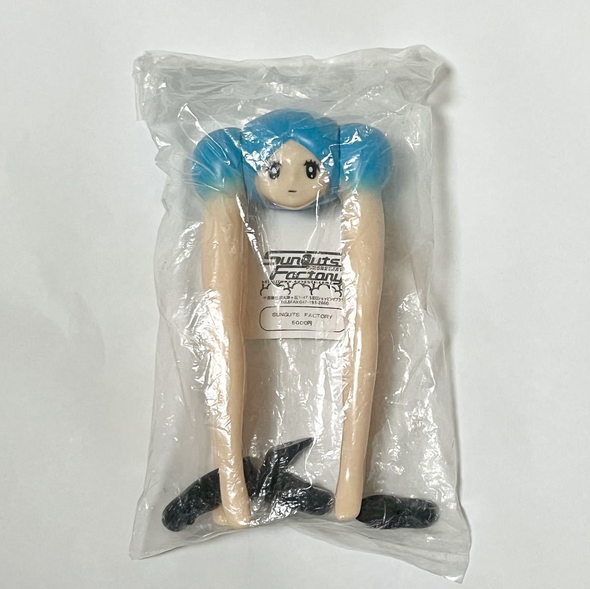【未使用】サンガッツ本舗 顔ちゃん ソフビ ブルー sunguts 内山ユニコ sofvi 新品 の落札情報詳細| ヤフオク落札価格情報 オークフリー