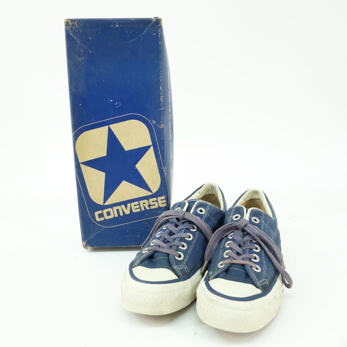 【全体的に状態が悪い】154【鑑賞用】CONVERSE コンバース THE WINNER スニーカー 70s ビンテージ MADE IN ...