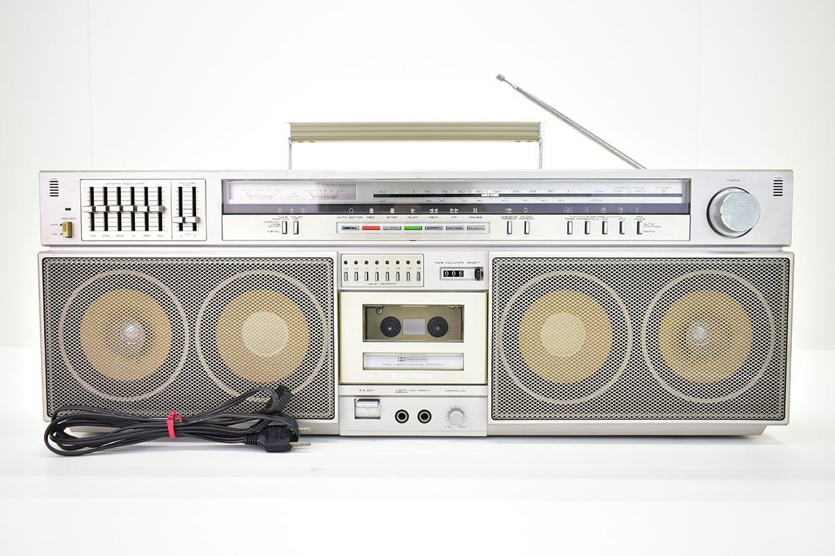 【傷や汚れあり】PIONEER SK-900 Runaway 大型 ラジカセ ケーブル付き 再生OK[パイオニア][ランナウェイ][RADIO CASSETTE RECORDER][昭和レトロ ...
